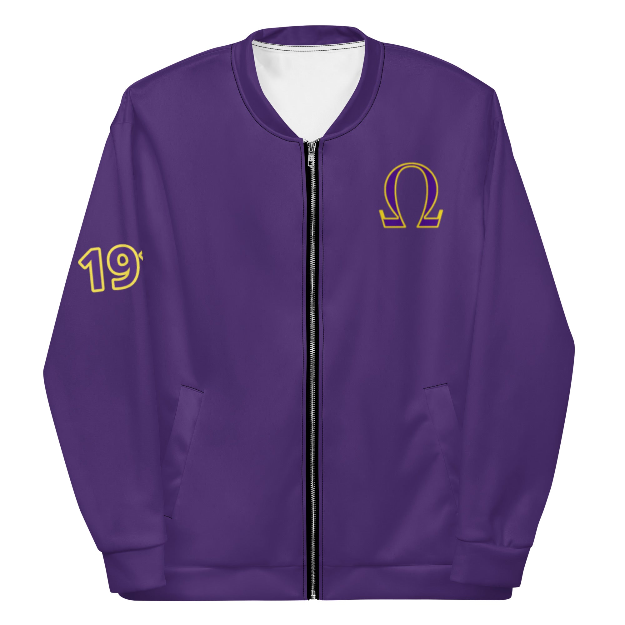 Omega Psi Phi Bomber Jacket Purple Lite